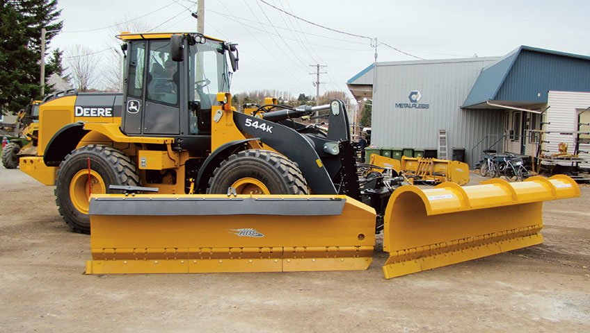 Metal Pless Wingmaxx Snow Plow for Wheel Loaders | Colvoy Equipment